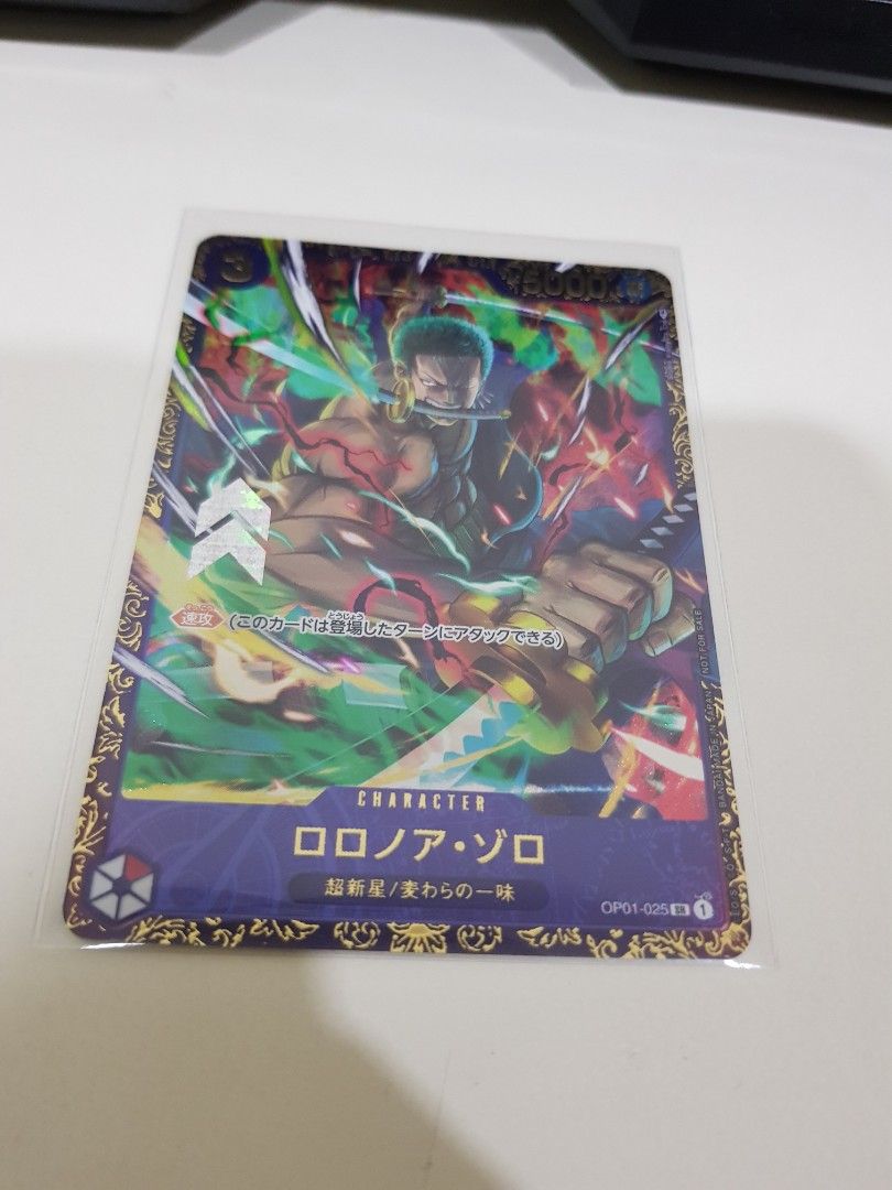 One Piece Card Game Flagship Winner Roronoa Zoro Parallel Card, Hobbies ...