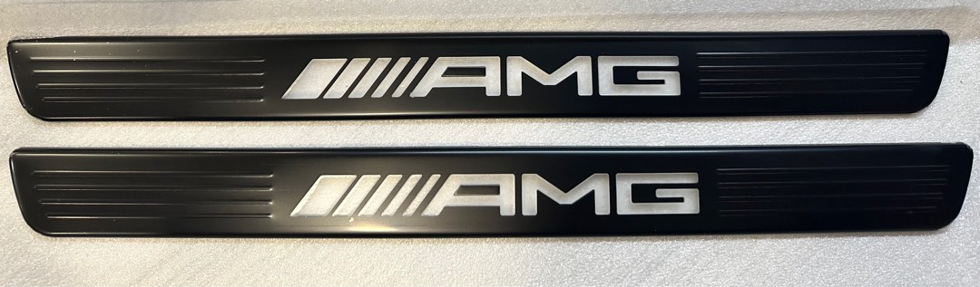 ORIGINAL MERCEDES AMG EXCHANGEABLE BLACK COVERS FOR ILLUMINATED DOOR ...
