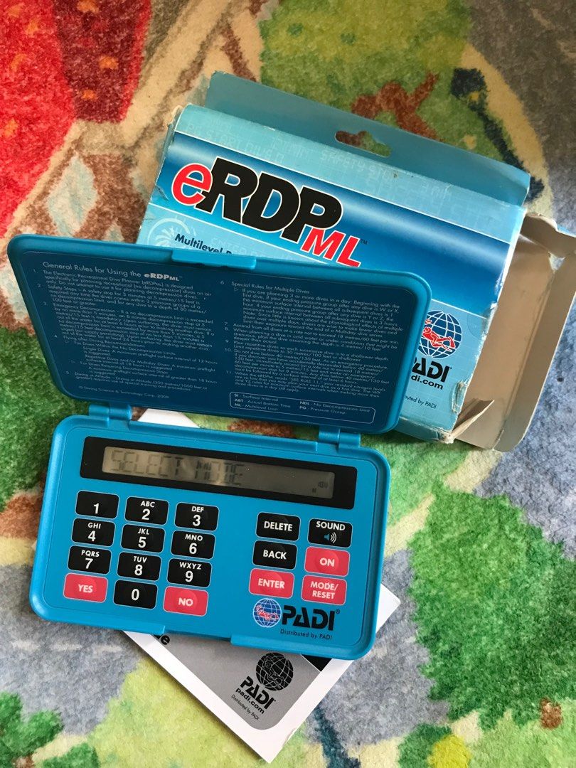PADI eRDPml Multilevel Recreational Dive Planner, Sports Equipment ...