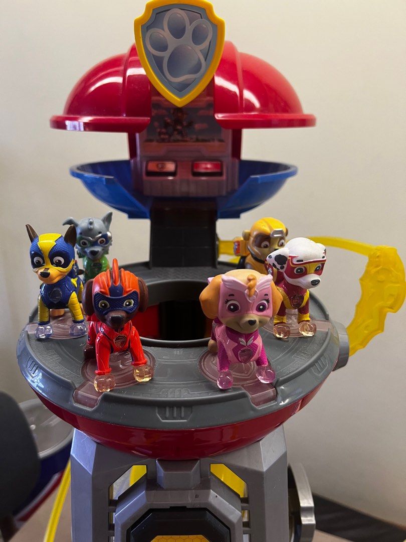 Paw Patrol Mighty Pups Mighty Lookout Tower Playset, Hobbies & Toys ...