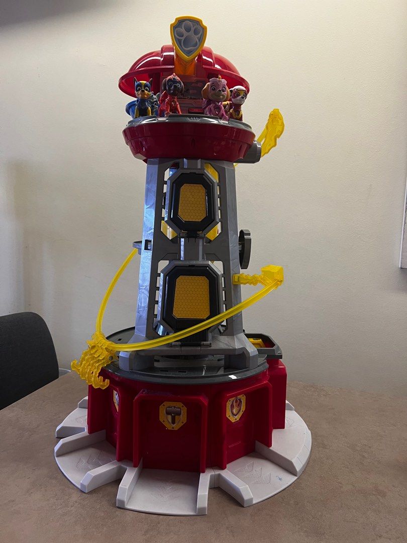 Paw Patrol Mighty Pups Mighty Lookout Tower Playset, Hobbies & Toys ...