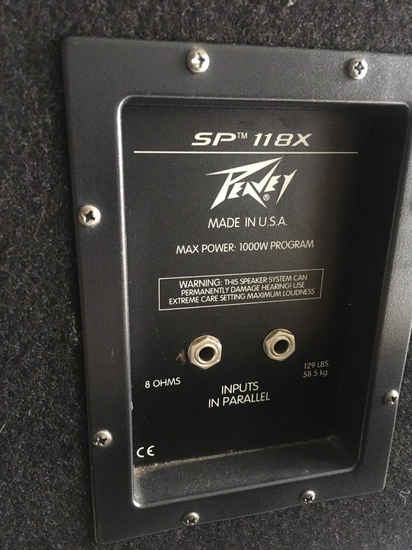 Peavey SP118X passive Sub, Hobbies & Toys, Music & Media, Music ...