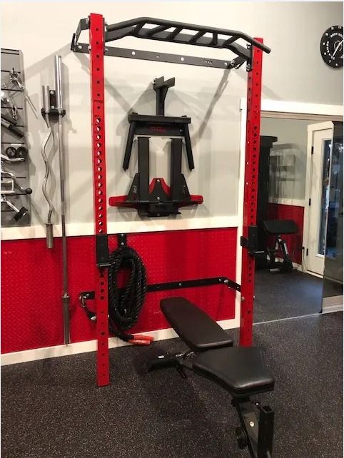 Pipe foldable pull-up rack weightlifting squat rack training rack ...