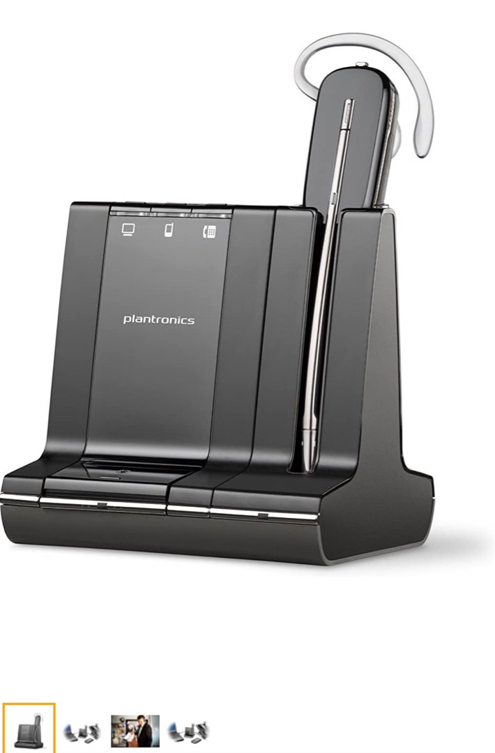 Plantronics Savi 740 Wireless Headset System for Unified Communication ...