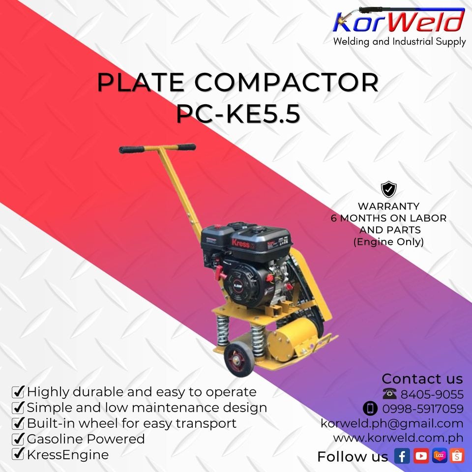 Plate Compactor PC- KE5.5, Commercial & Industrial, Construction Tools ...