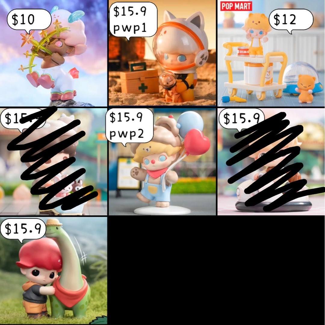 Popmart Dimoo kitty space boy / balloon/, Hobbies & Toys, Toys & Games ...