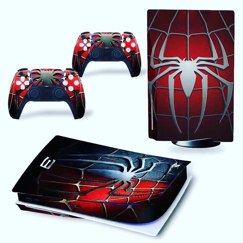PS5 Disc Version Spider-Man Sticker Skin for Console and Controllers ...