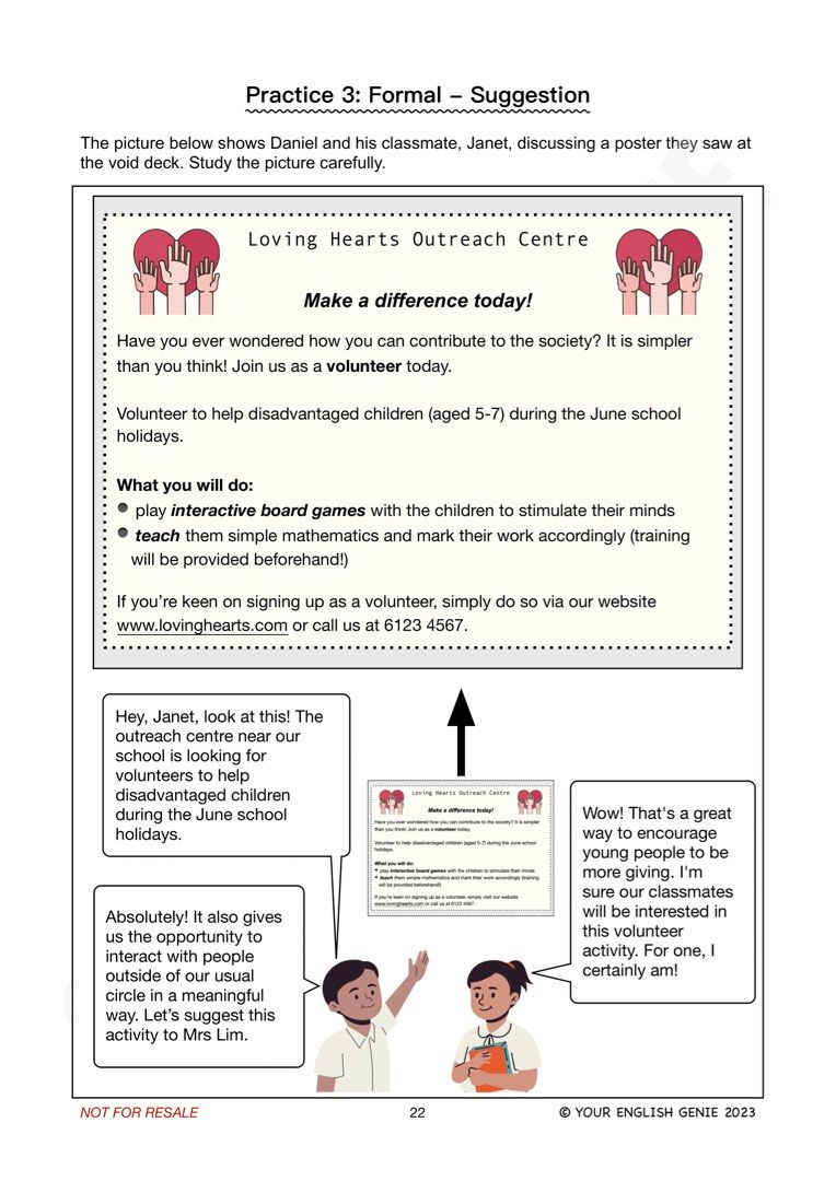 PSLE Situational Writing (SW) Guide with Notes and Practices (Primary ...