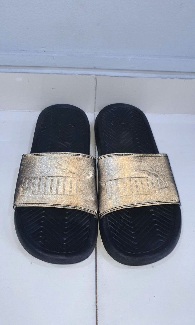 Reflective PUMA Slides US 8, Men's Fashion, Footwear, Flipflops and ...