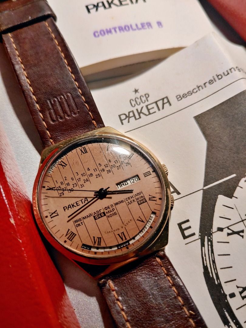 Raketa Perpetual Calendar Watch, Luxury, Watches on Carousell