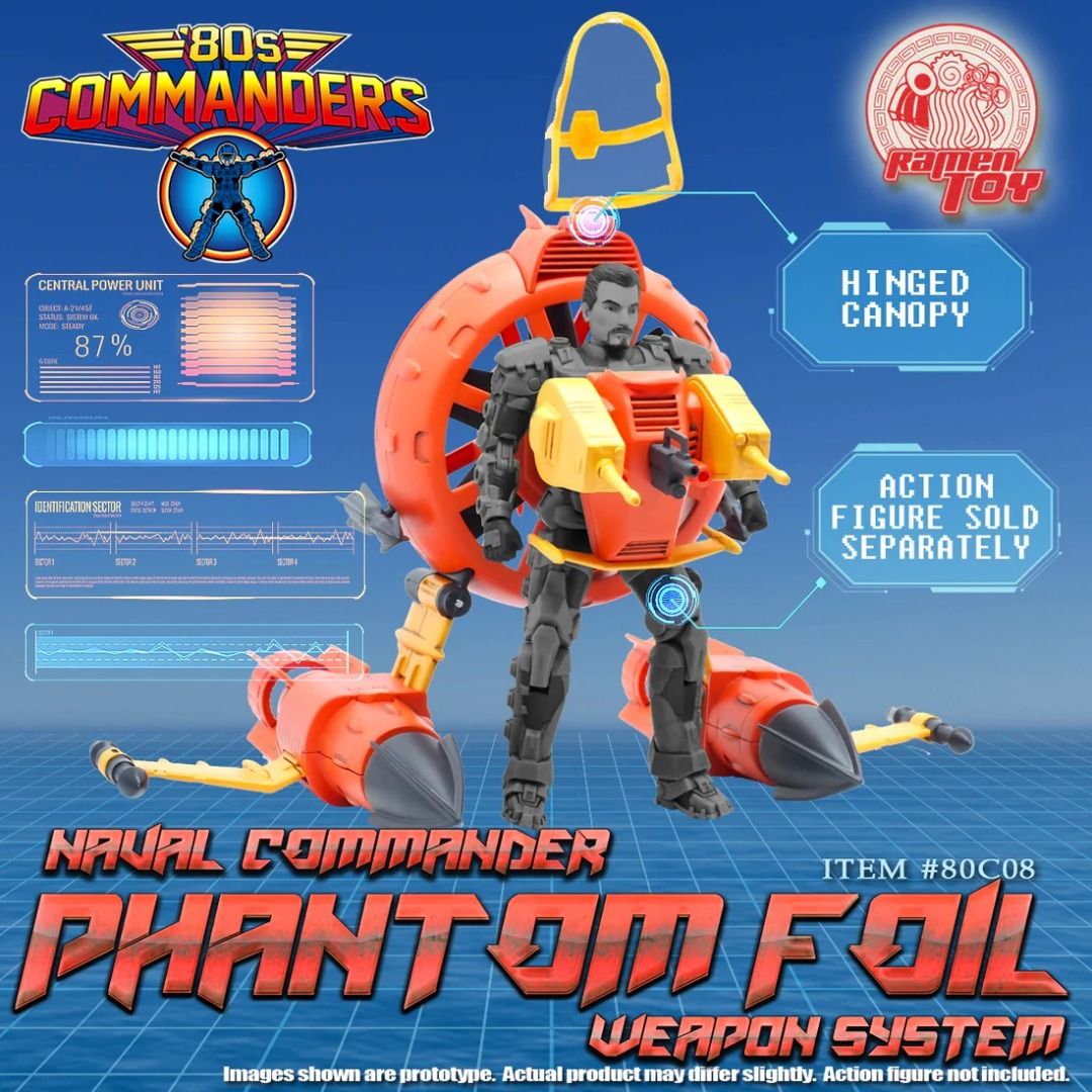 Ramen Toy 80C08 - 80s Commander - Naval Commander Phantom Foil Weapon ...