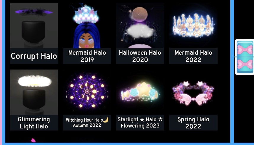 Roblox royale high halos, 電子遊戲, 遊戲機配件, 遊戲週邊商品 - Carousell