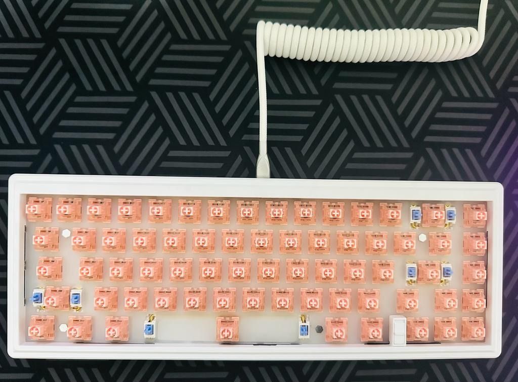 Sakura Themed Custom mechanical keyboard, Computers & Tech, Parts ...