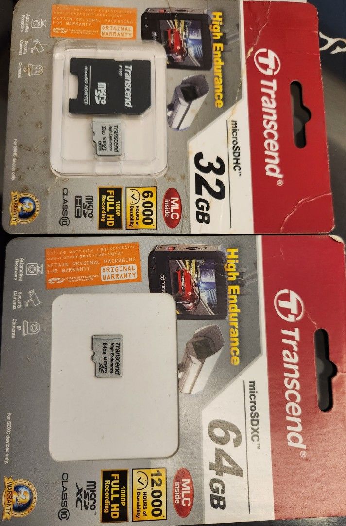 SanDisk Ultra A1 UHS-I 200GB & Transcend High Endurance 32GB and 64GB ...