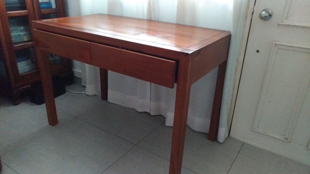 Scanteak Writing Table, Furniture & Home Living, Furniture, Tables ...