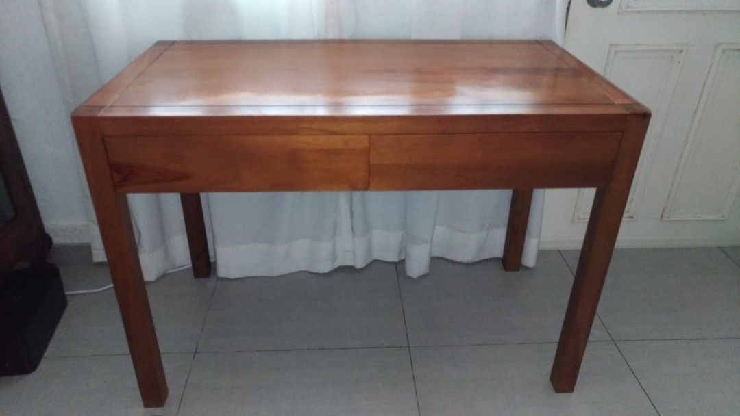 Scanteak Writing Table, Furniture & Home Living, Furniture, Tables ...