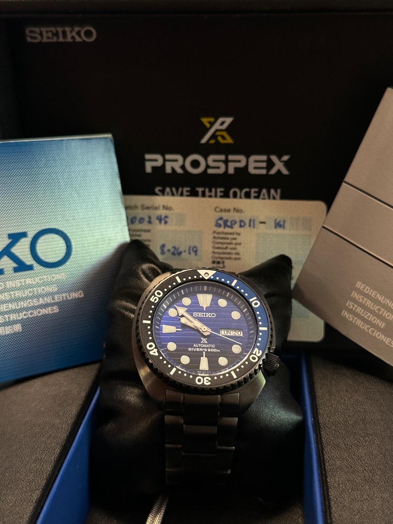 Seiko Black Turtle, Men's Fashion, Watches & Accessories, Watches on ...