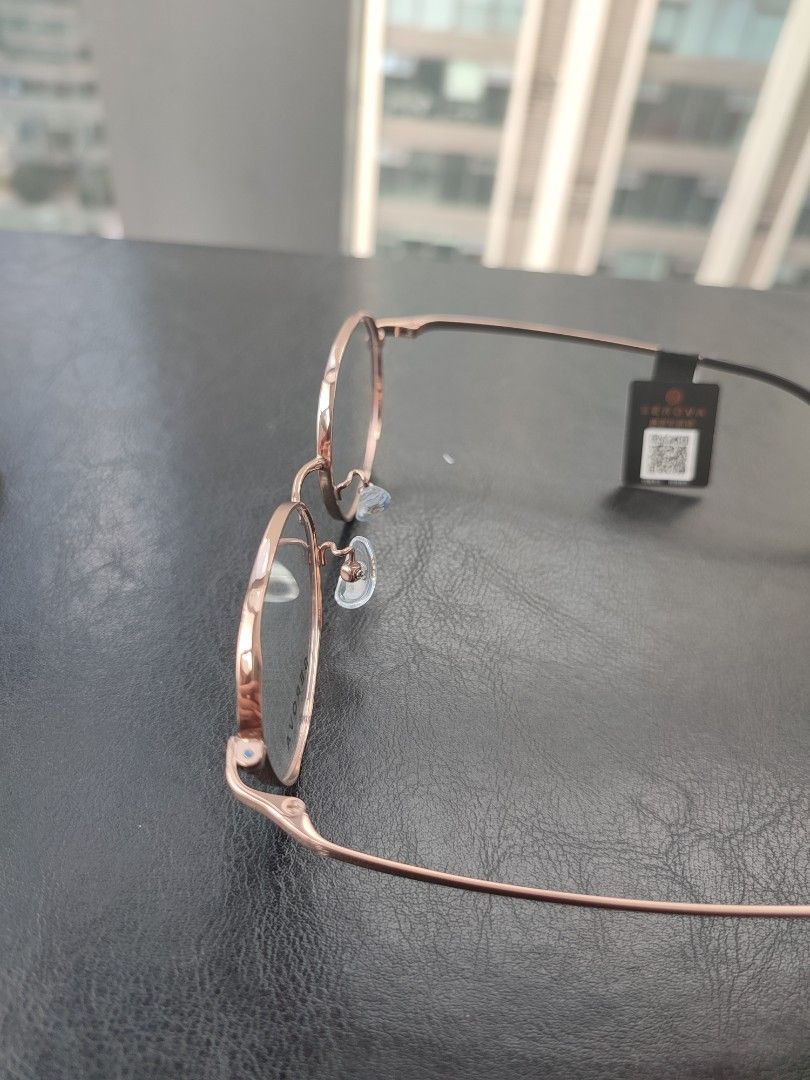 SEROVA Classic Inner Gold Eyeglasses, Women's Fashion, Watches & Accessories, Sunglasses ...