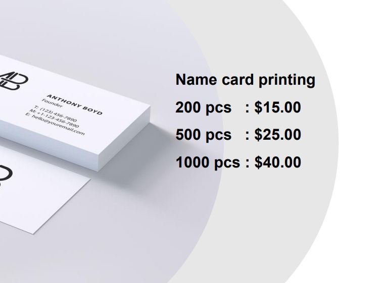 [SG CHEAPEST] Standard Name card printing 260gsm Matte Lamination ...