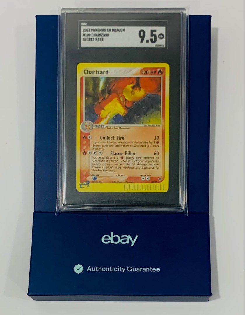 SGC 9.5 Charizard Secret Rare - 2003 Pokemon EX Dragon (Not PSA/CGC/BGS ...