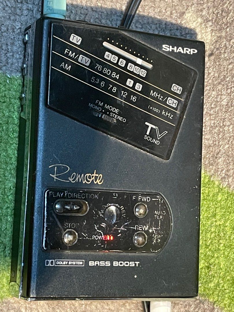 Sharp Walkman Made in Japan Metal built dolby bass boost Not Panasonic ...