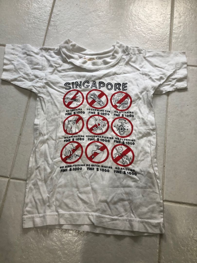 Singapore A Fine City T-Shirt - For 3 - 4 years, Babies & Kids, Babies ...