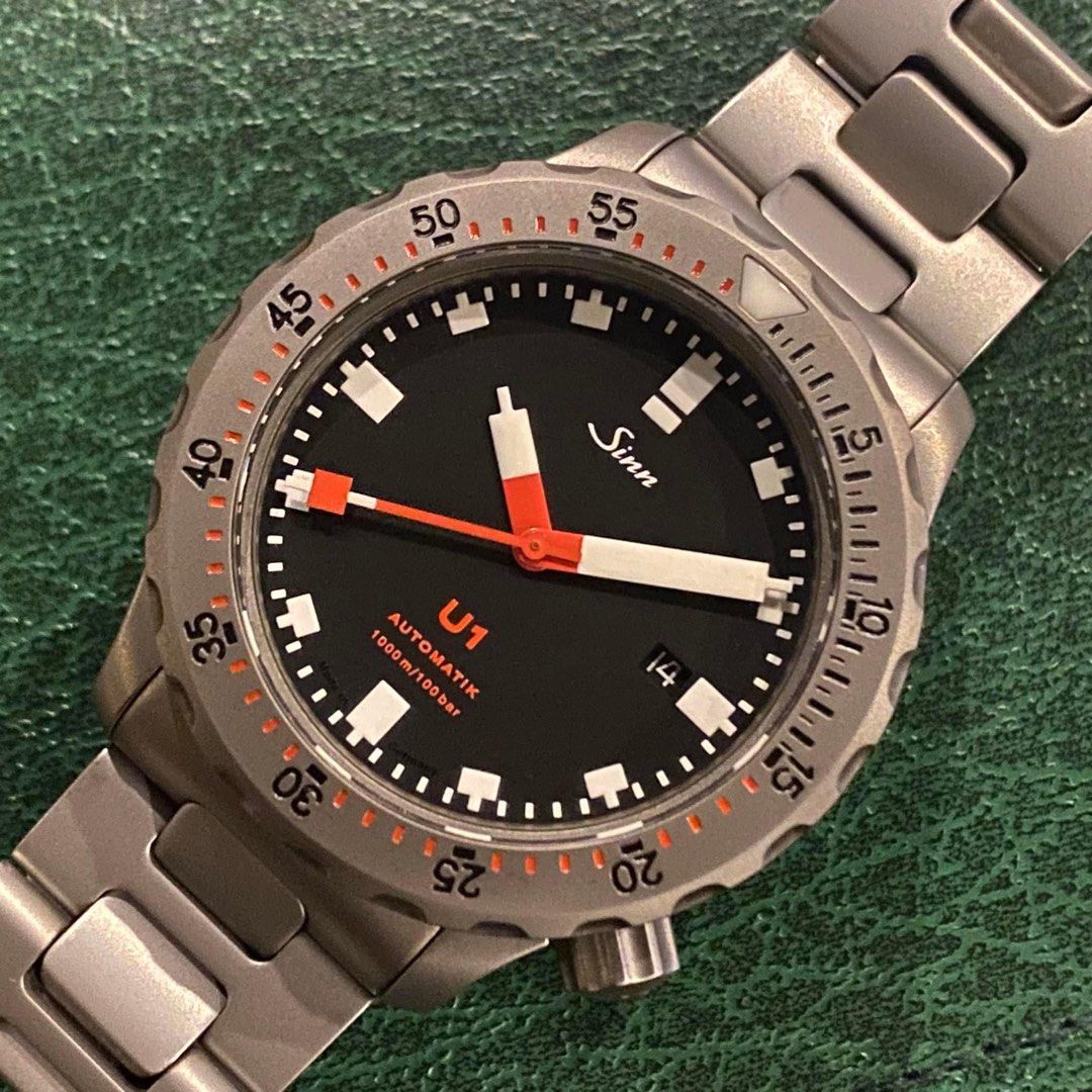 Sinn Deutscher U1 Submarine Steel Date Made in Germany Wristwatch, Men ...