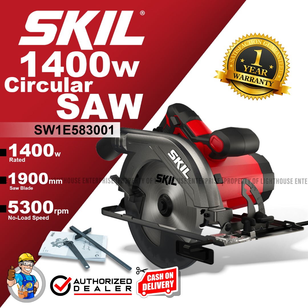 SKIL 1400W 7-1/4" Circular Saw (SW1E5830AA) *LIGHTHOUSE ENTERPRISE*, Commercial & Industrial ...
