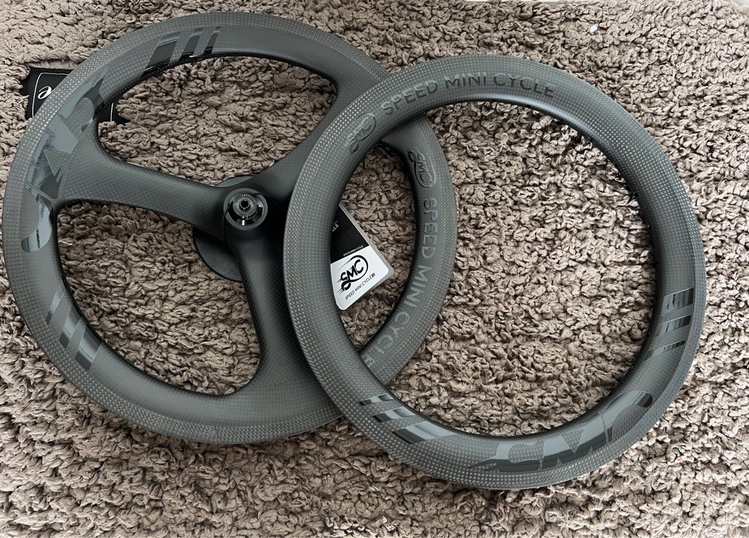 SMC Carbon Trispoke 3K matte 6 Speed BWR brompton, Sports Equipment ...