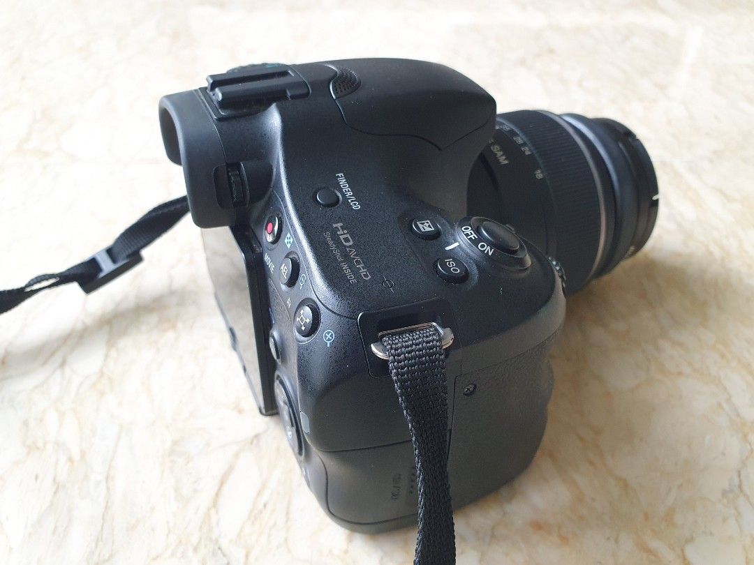 Sony A65 DSLR body + 18-55mm kit lens, Photography, Cameras on Carousell