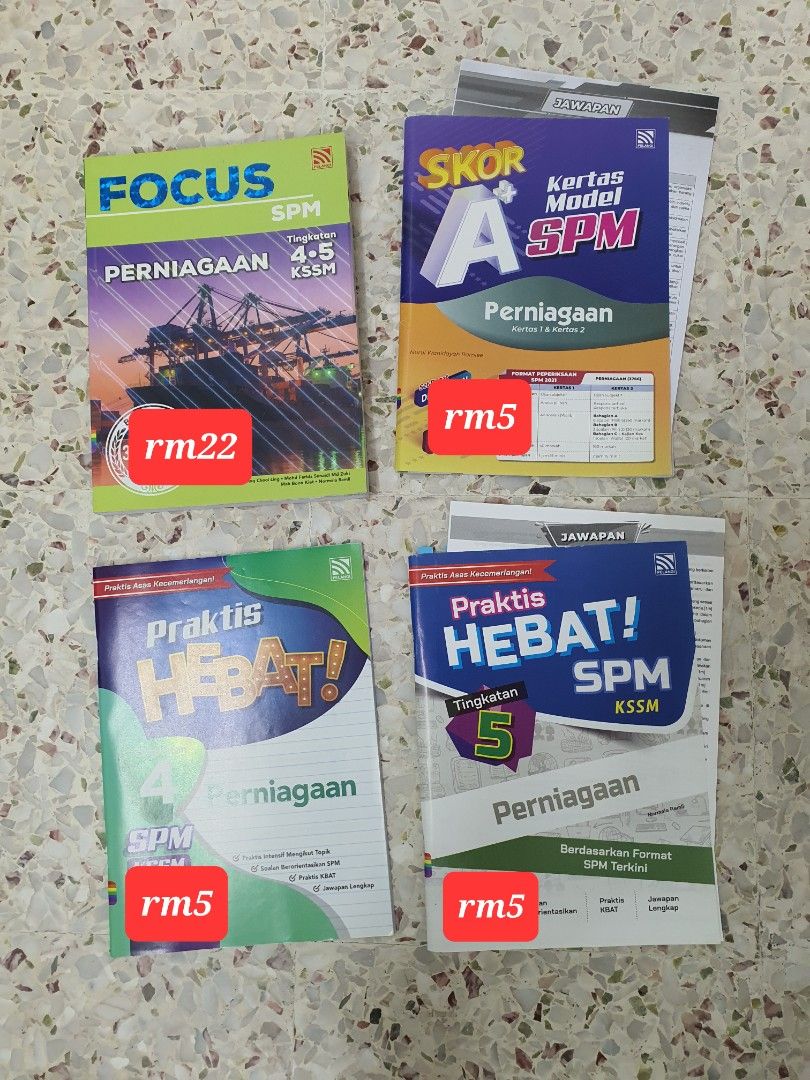 SPM KSSM BUKU RUJUKAN & BUKU LATIHAN TINGKATAN 4 DAN 5, Hobbies & Toys ...