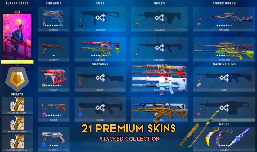 Valorant Account Stacked 21 Premiums, Video Gaming, Gaming Accessories ...