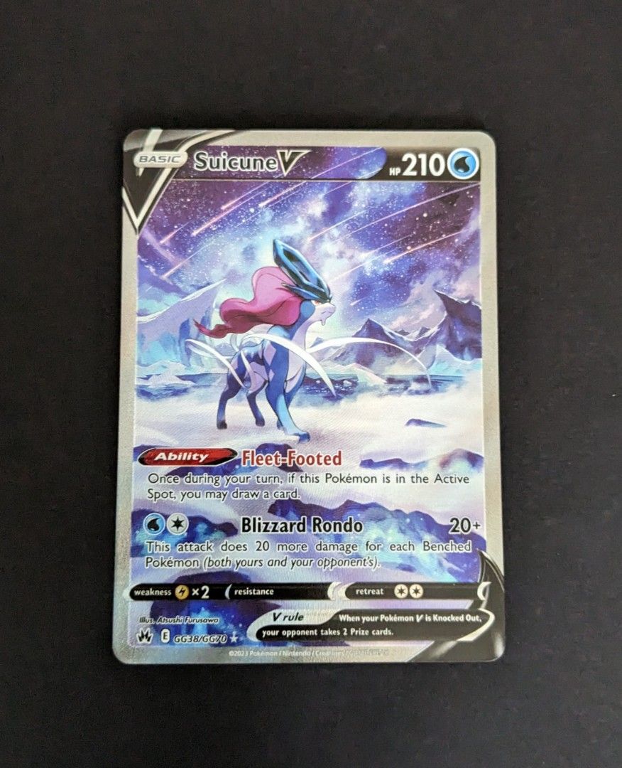 Suicune V SAR GG Crown Zenith Pokemon Card Tcg, Hobbies & Toys, Toys ...