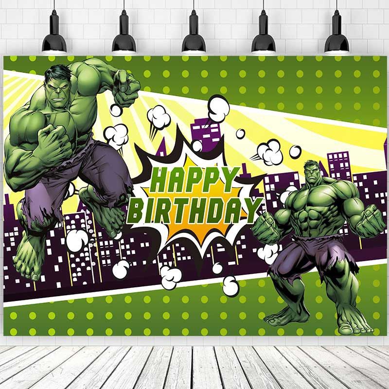 Superheroes Avengers Incredible Hulk party supplies - birthday banner ...