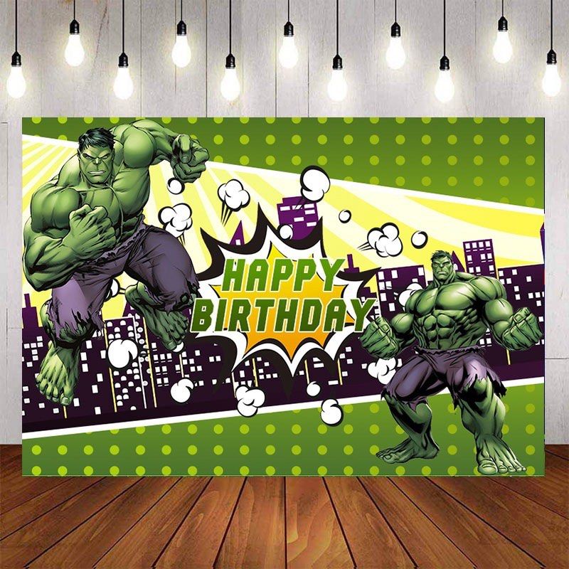 Superheroes Avengers Incredible Hulk party supplies - birthday banner ...