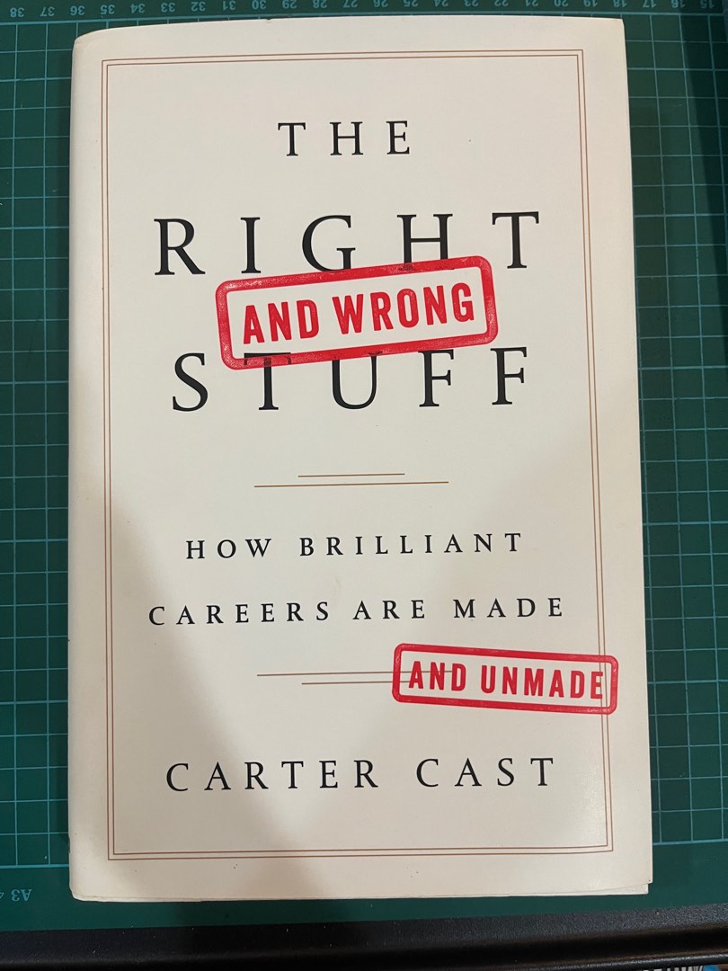 The Right and Wrong Stuff by Carter Cast, Hobbies & Toys, Books ...