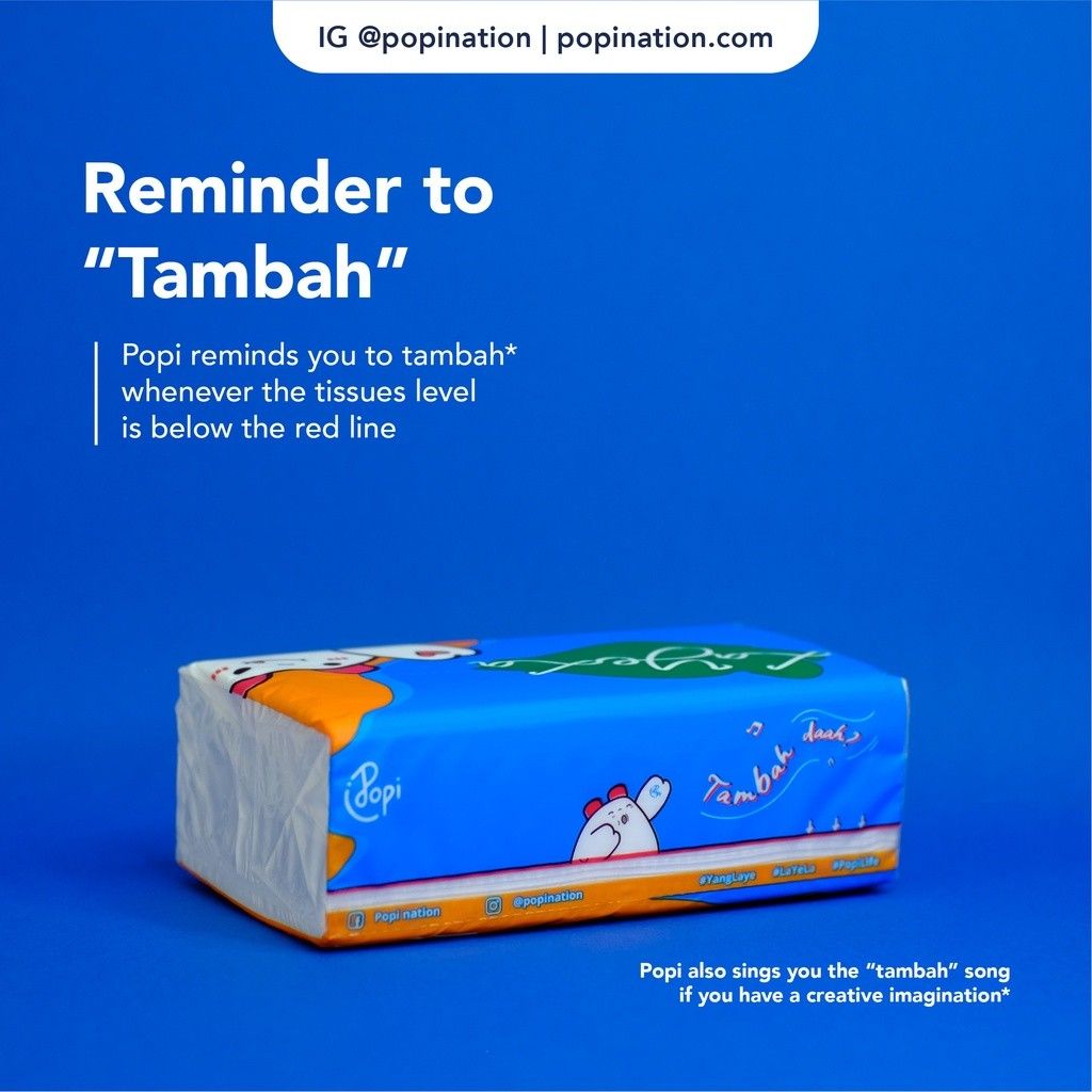 Tisu Raya Tisu Kenduri Popi LaYeLa 2ply Facial Tissue, Furniture & Home ...