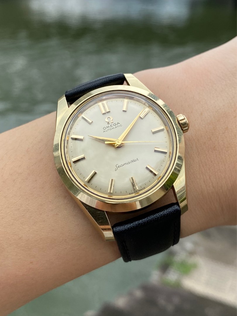 Ultra Rare Omega Seamaster With Naiad Crown - Japan Market Two-Tone 14k ...