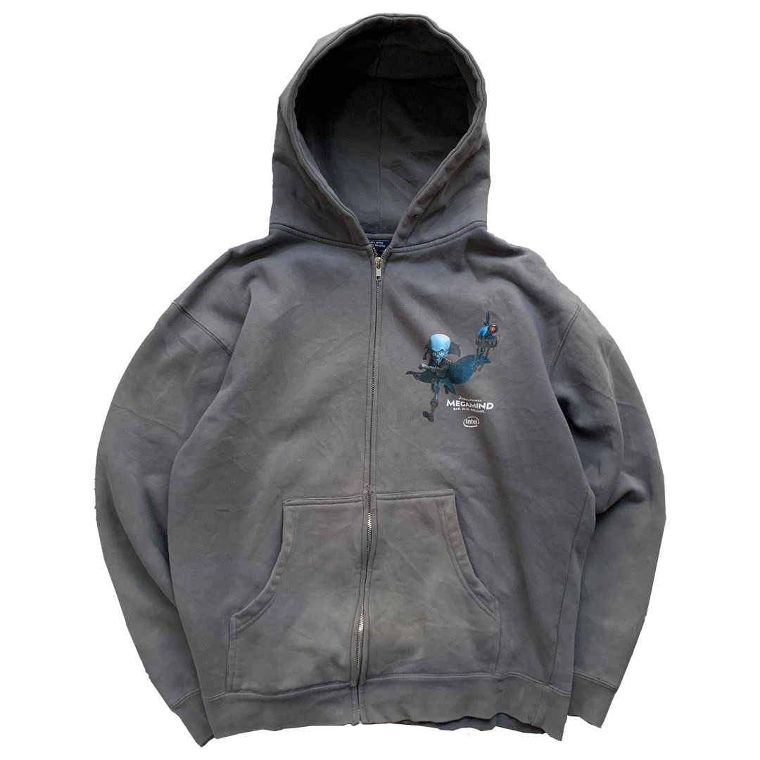 Vintage Mega Mind Movie Cartoon Zip Hoodie on Carousell