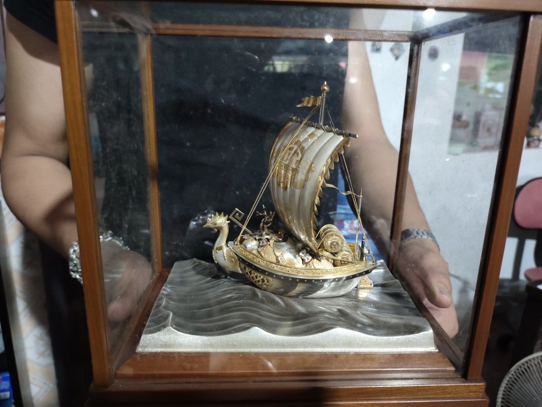 Vintage Takehiko Seki Japanese Treasure Ship Boat Sterling Silver 980 ...
