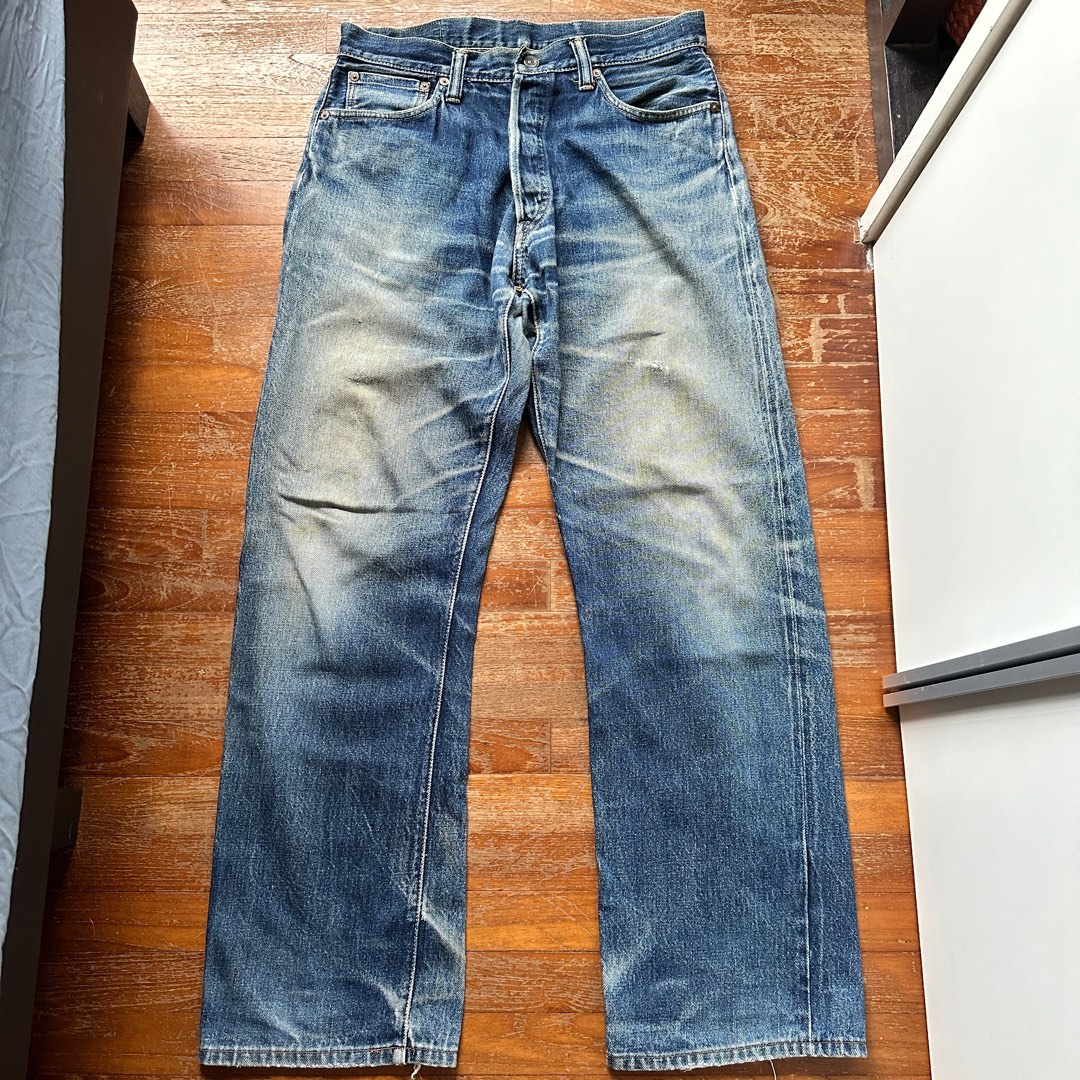 Vintage Whiskers & Co Japanese Denim Jeans Distressed Selvedge Sz 32 ...