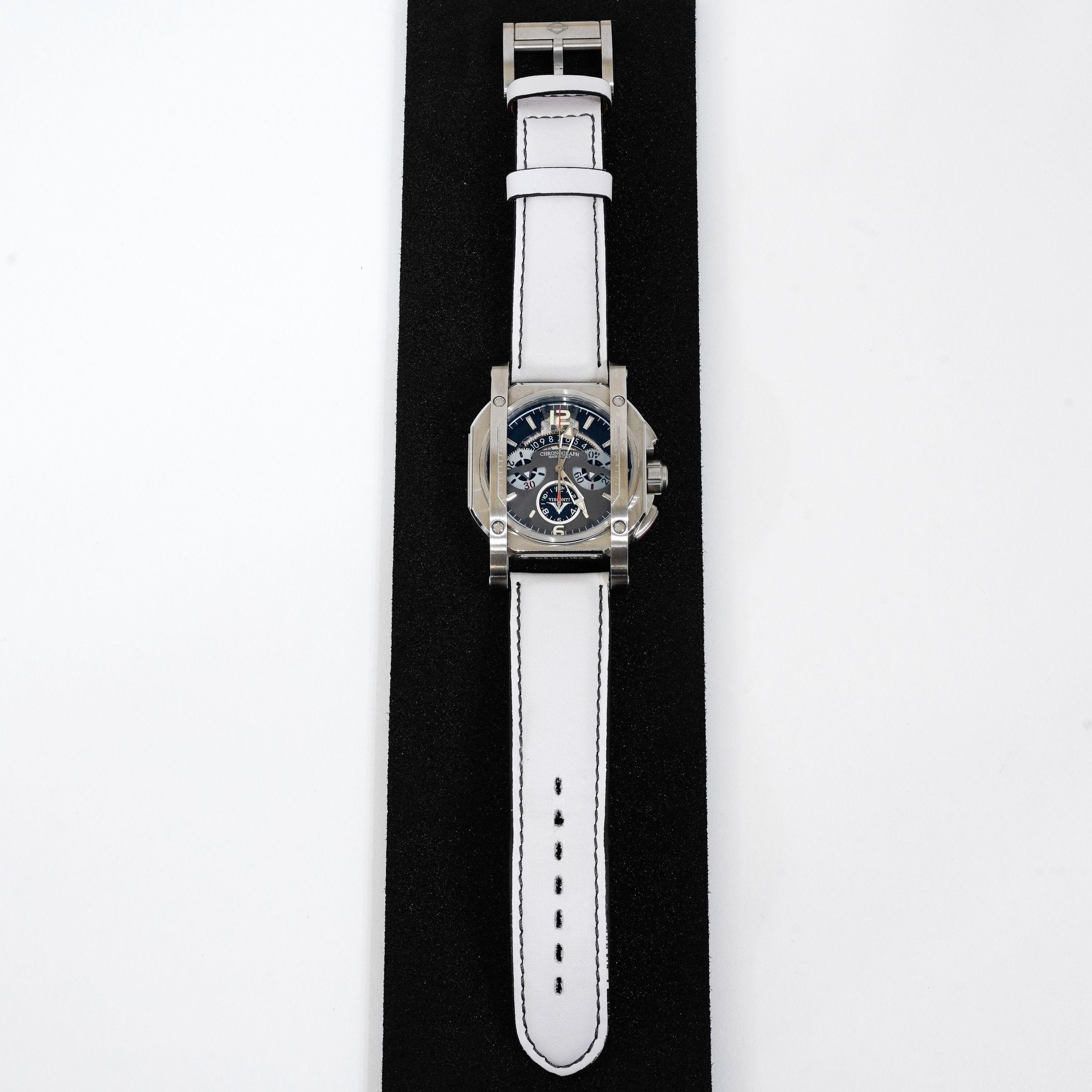 Visconti Silver Shadow Chronograph, Luxury, Watches on Carousell