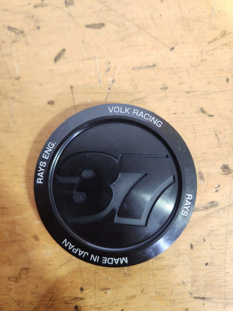 Rays volk Racing te37 caps, Car Accessories, Accessories on Carousell
