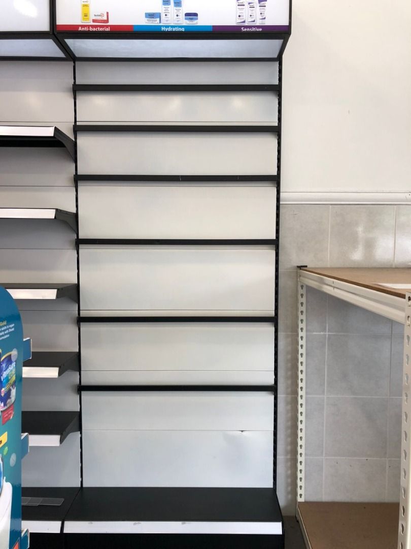 WALL GONDOLA SOLID BACK PANEL, Furniture & Home Living, Furniture ...