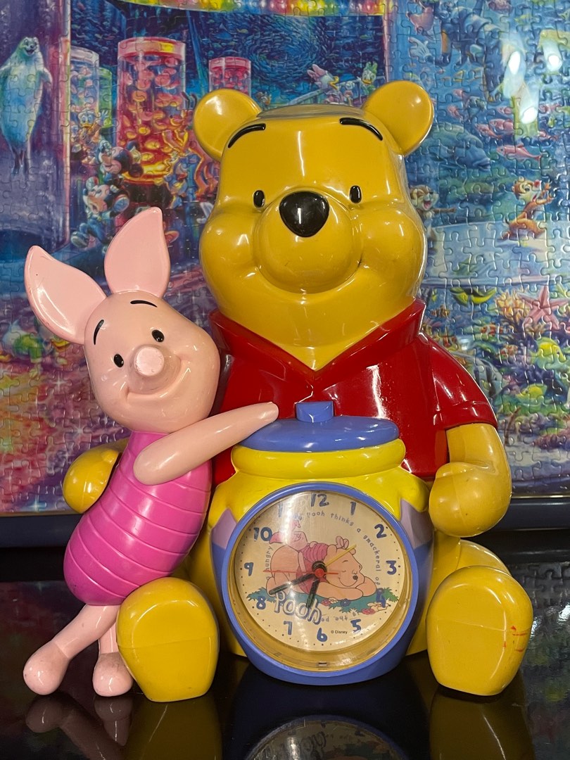 Winnie The Pooh Clock and Coinbank, Hobbies & Toys, Toys & Games on ...