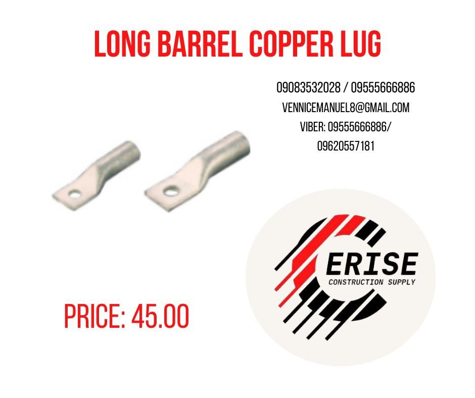 WIXIM LONG BARREL COPPER LUG, Commercial & Industrial, Construction ...