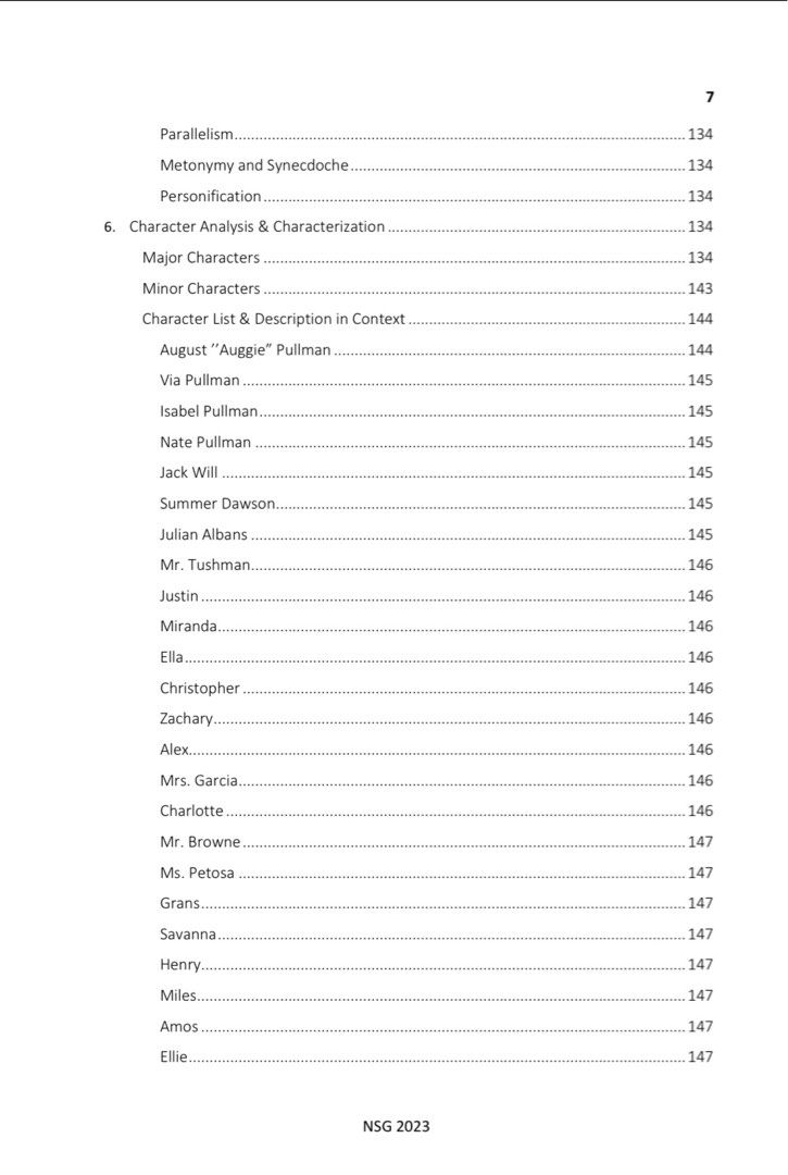 WONDER BY R. J. PALACIO GCE O LEVEL LOWER SECONDARY SEC 1 SEC 2 ...