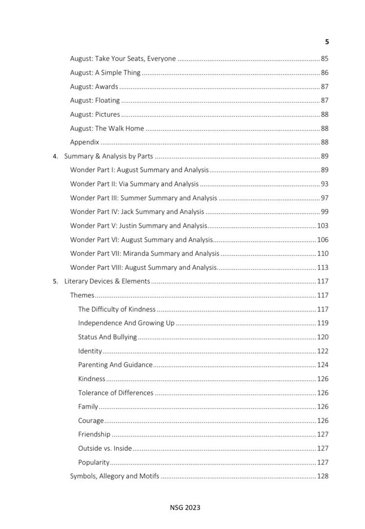 WONDER BY R. J. PALACIO GCE O LEVEL LOWER SECONDARY SEC 1 SEC 2 ...