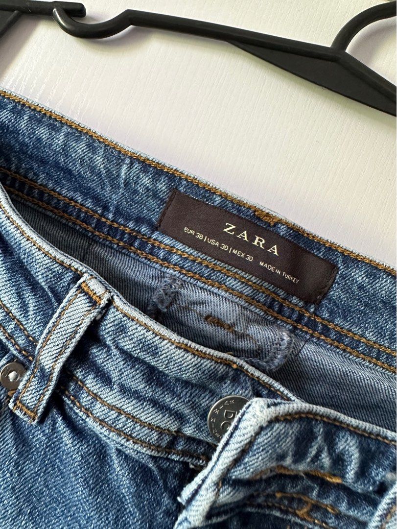 Zara Denim Ripped Jeans, Men's Fashion, Bottoms, Jeans on Carousell