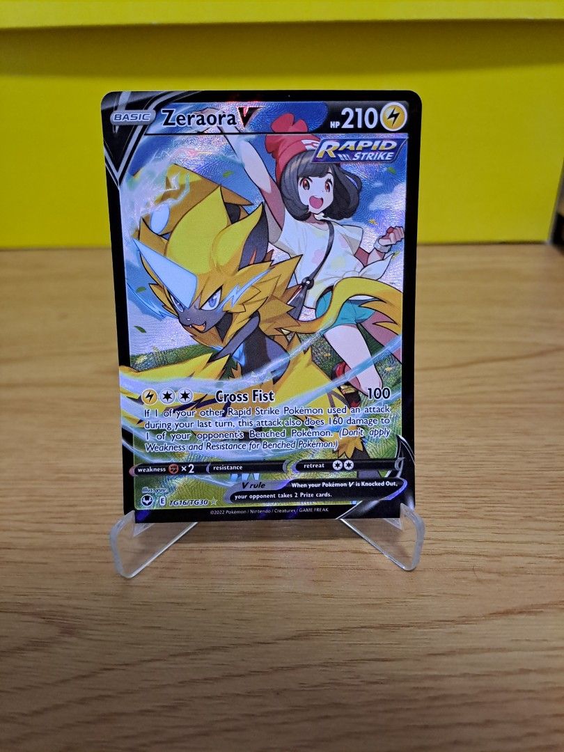 Zeraora TG Trainer Gallery Silver Tempest Pokemon Card, Hobbies & Toys, Toys & Games on Carousell